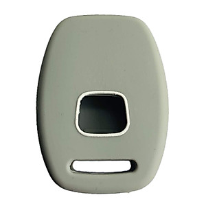 Rpkey Silicone Keyless Entry Remote Control Key Fob Cover Case protector Replacement Fit For Honda Accord Crosstour CR-V CR-Z Civic Fit Insight Odyssey Ridgeline N5F-S0084A CWTWB1U545(gray)