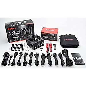 Enermax Platimax D.F. 80 PLUS Platinum Certified Full Modular 1050W Power Supply with Amazing DFR Technolohy and D.F. switch, Individual Sleeved Cable, 10 years Warranty , EPF1050EWT
