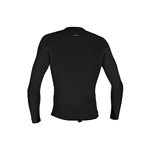 O'Neill Men's Hyperfreak 1.5mm Long Sleeve Top, Black/Black, M