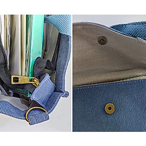 Niction Women's Corduroy Hobo Bag, Khaki, 13.38" x 4.72" x 10.23"