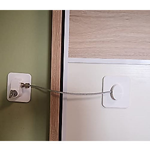 YEYA Upgraded No Drill Furniture Wall Anchors for Baby Proofing, Anti Tip Furniture Straps for Child Safety 2 Pack