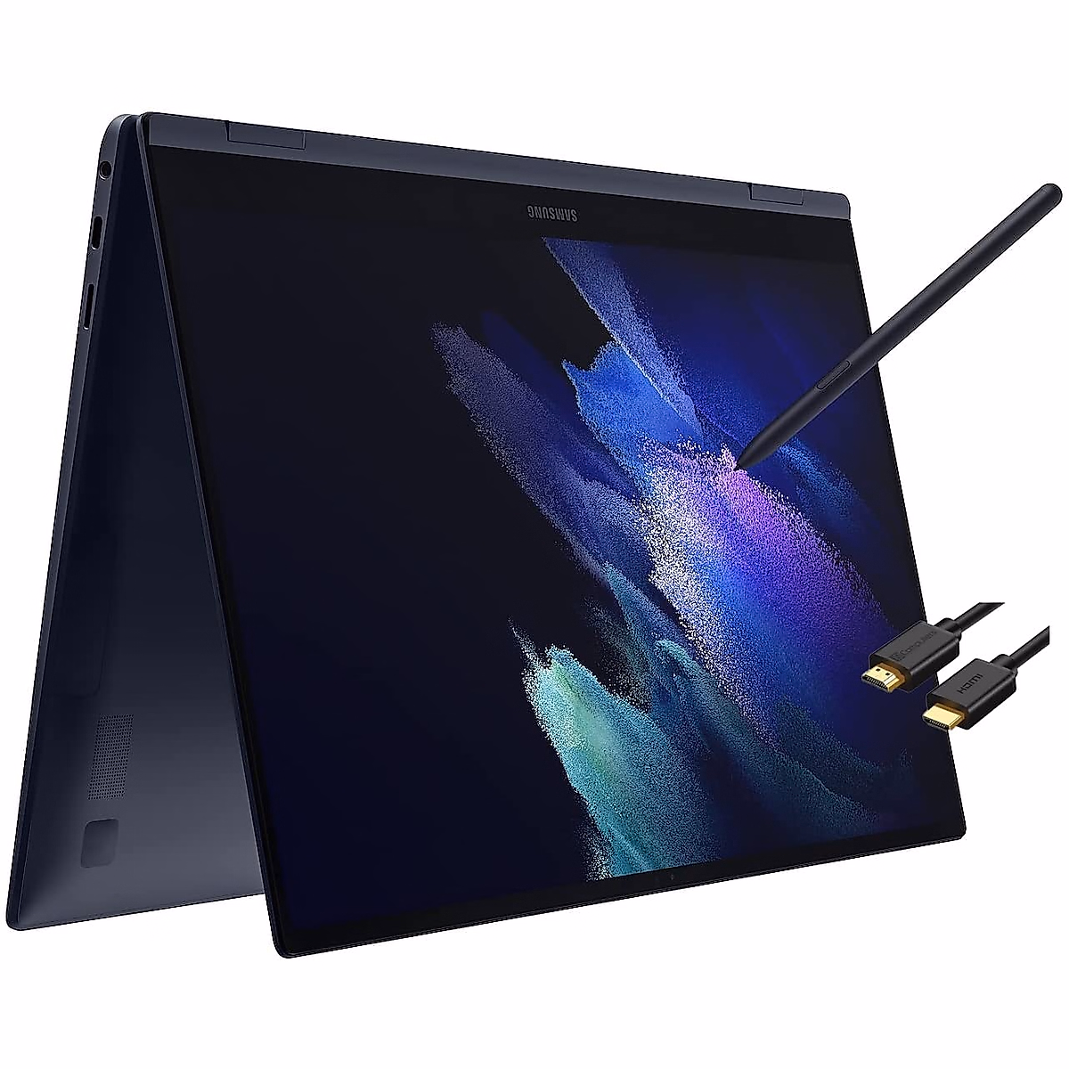 Samsung Galaxy Book Pro 360 15.6-inch 2-in-1 Touchscreen (i7-1165G7, 16GB RAM, 1TB PCIe SSD, Active Stylus), FHD Convertible Laptop, Thunderbolt 4, Backlit, Fingerprint, Windows 11 Home (Renewed)