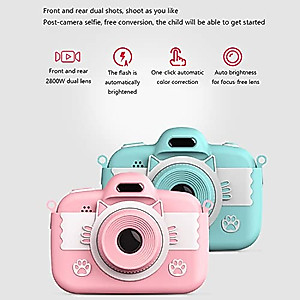 LINXHE Kids Camera, 3.0 inch Touch Screen 20.0 MP HD 1080P Video Digital Camera for Kids Christmas Birthday Gift for Toddlers Boys Girls (Color : Blue)