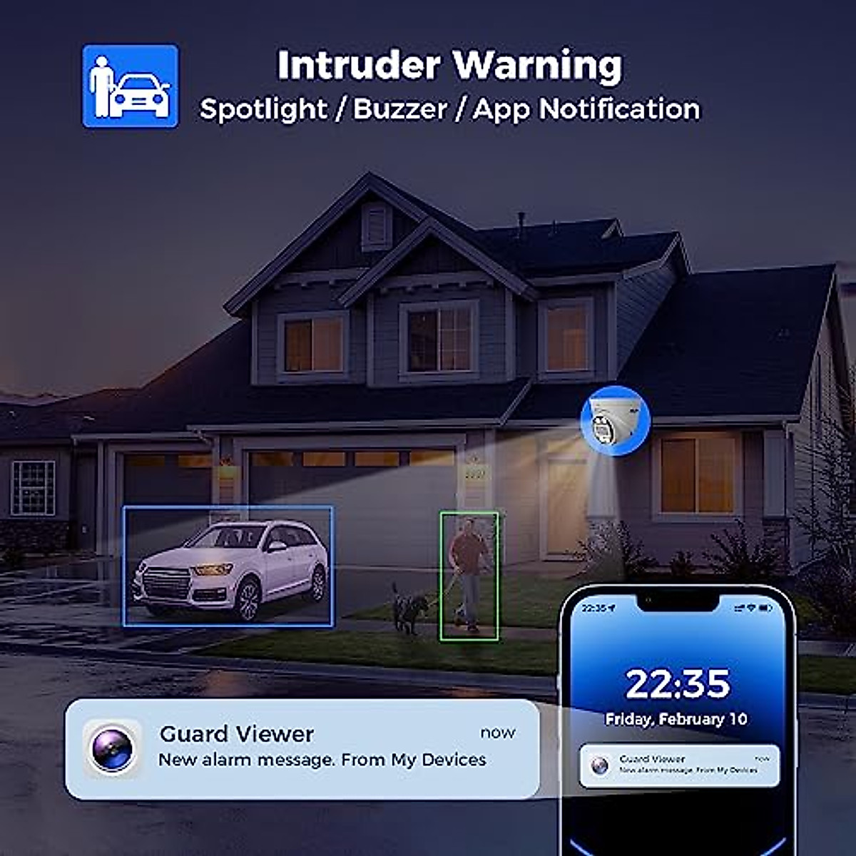 [121°Wide Angle+16Channel] Hiseeu 8MP/4K PoE Security Camera System,w/8Pcs 5MP IP PoE Security Camera Outdoor&Indoor,2 Way Audio,Waterproof,Alarm Light,Playback,3TB HDD,24/7 Home Surveillance NVR Kit