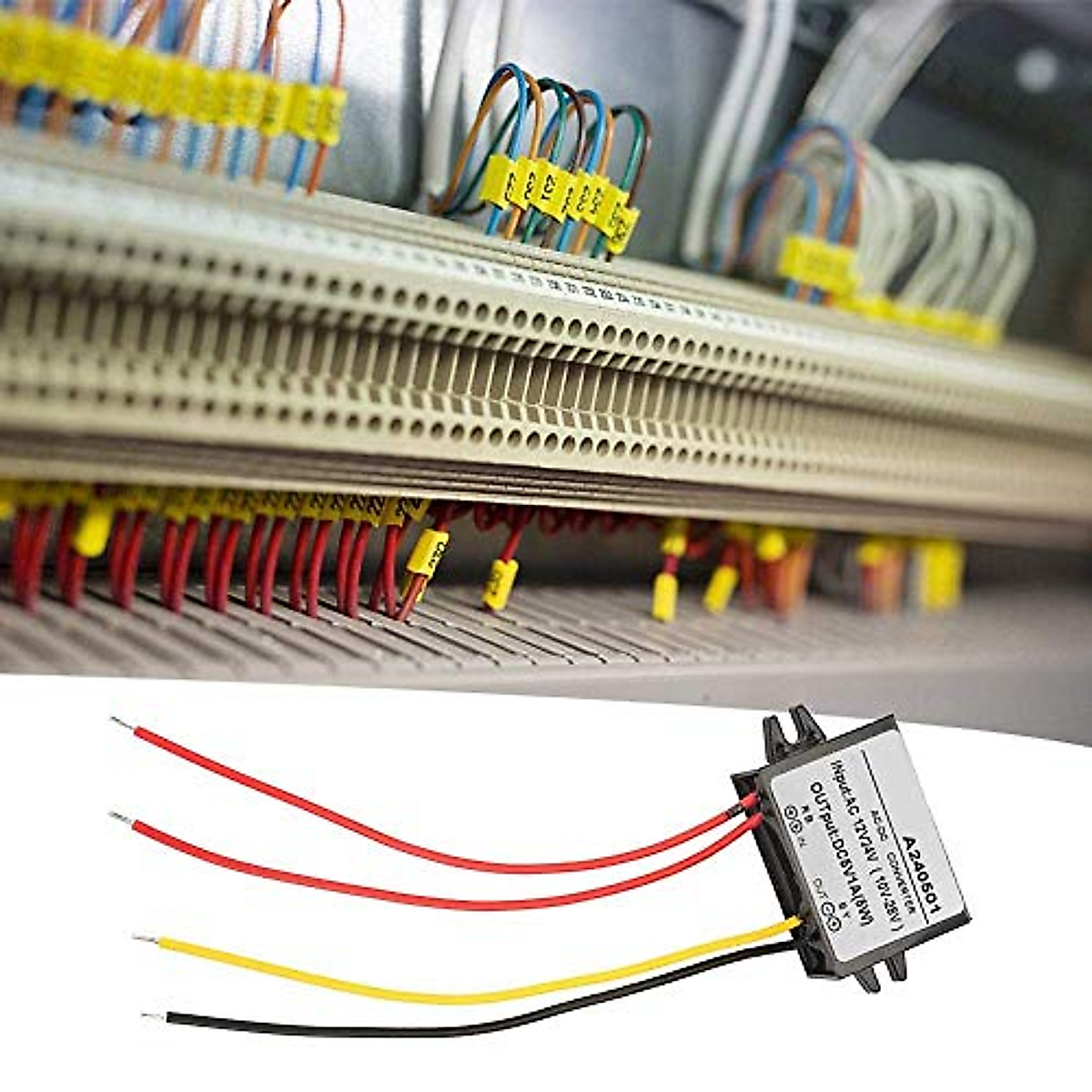 Waterproof Voltage Power AC 12V 24V to 5V DC Buck Converter Voltage Regulator Power Module for Car Step Down Converter (1A)