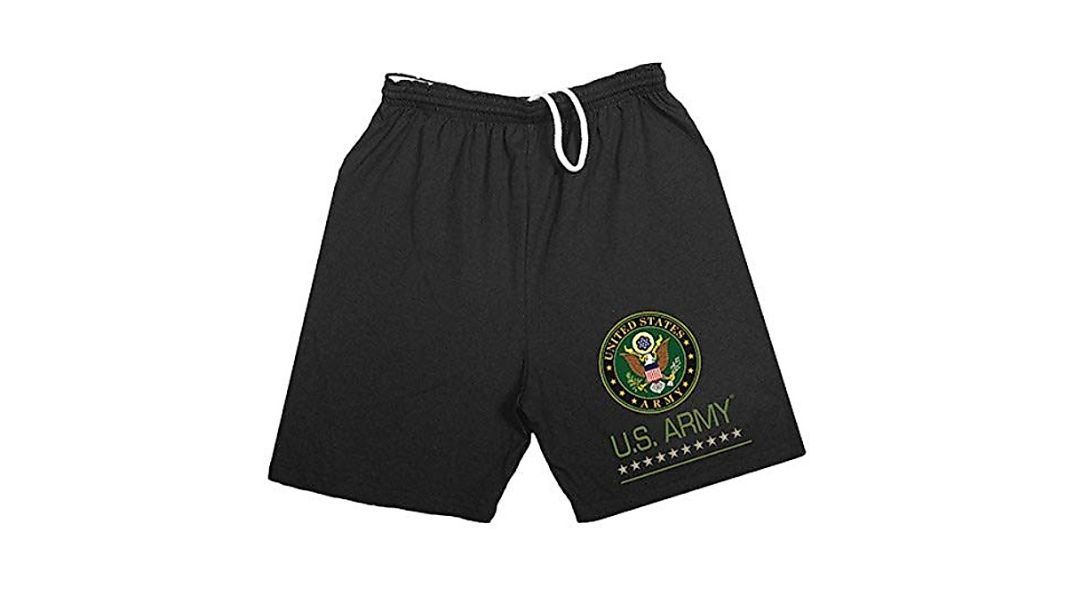 Fox Outdoor Army Logo Running Shorts - Black, Large