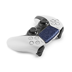 TouchProtect Blue Hex Pro Bundle for PS5 | Dualsense Edge & Standard Dualsense Textured Trackpad Skin Combo Pack.