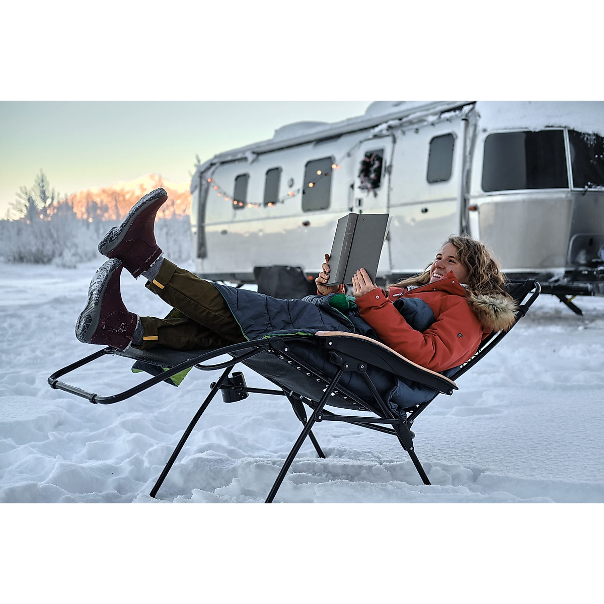 Travel Chair 218922 Chair, Lounge Lizard Black