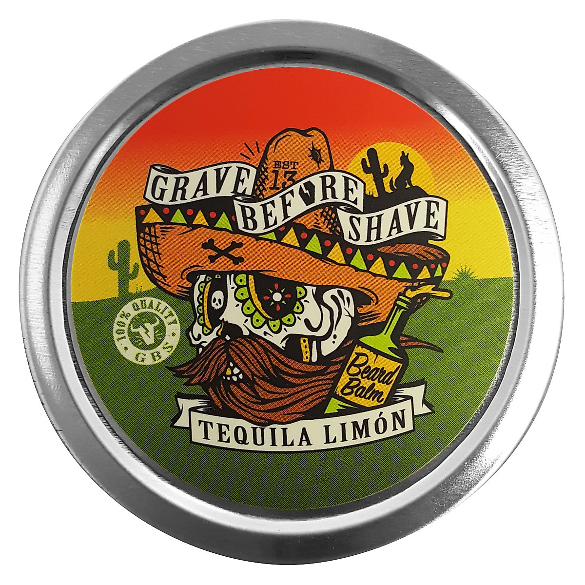 Grave Before Shave™ Tequila Limon Blend Beard Balm 4 oz BIG TIN