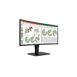 LG 34BN770-B 34" 21:9 QHD UltraWide HDR10 IPS Monitor, Built-In-Speakers, TAA Compliant, Black