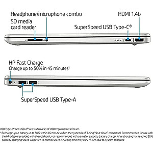 HP 15 15.6" HD Business Laptop Computer [Windows 11 Pro], Octa-Core AMD Ryzen 7 5700U (Beat Beats i7-10510U), 64GB RAM, 1TB PCIe SSD, Numeric Keypad, Wi-Fi 6, HDMI, USB, Long Battery Life, w/Battery