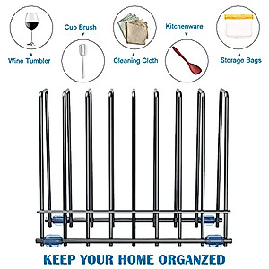 IDEATECH Reusable Storage Bags Rack, Drying Rack for Storage Bags, Stainless Stand for Reusable Storage Bags, Drying Rack Holder for Reusable Bags, Books, Makeup Brush (Black)