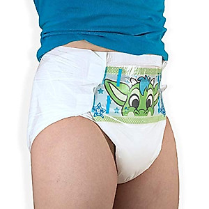 ABUniverse PeekABU Adult Diapers - Pack of 10 (Medium)