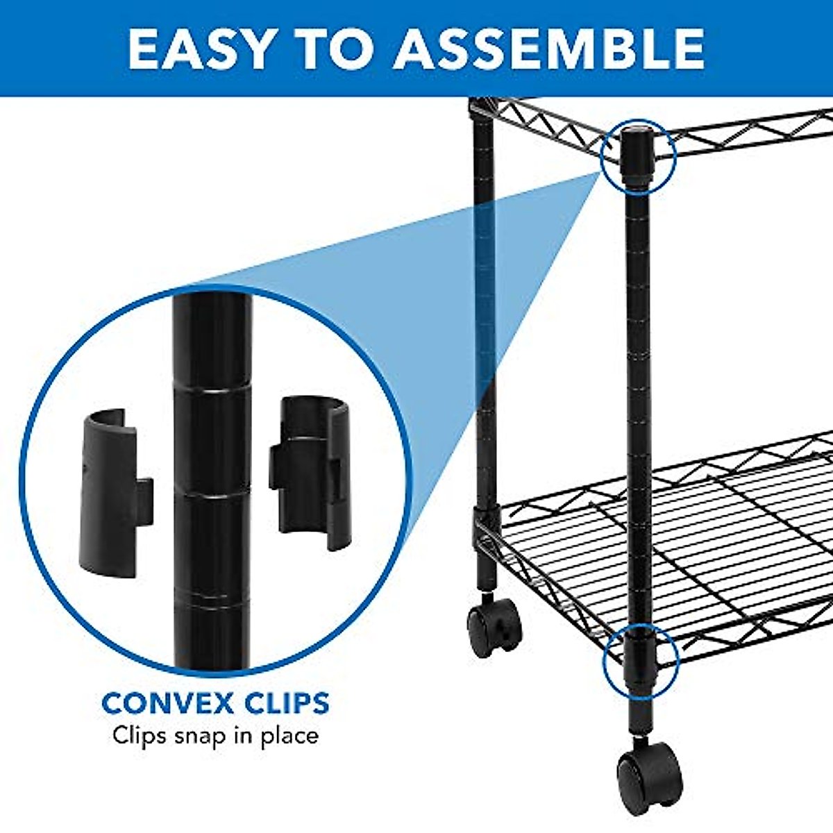 Mount-It! Rolling File Cart with Wheels | Mobile Hanging File Folder Rack | Single Tier with Storage Rack and Locking Casters | Fits Letter and Legal Size Filing Folders | 23" W x 13.5" D x 20" H