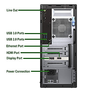 Dell OptiPlex 3030 All-In-One Computer Tower, Intel Core i5 8th Gen, 8GB RAM, 512GB SSD, NVIDIA GT 1030 2GB Graphics, Windows 10 Pro