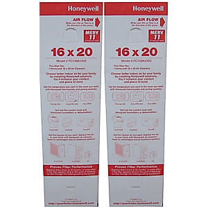 Honeywell Replacement Media - FC100A1003 - 16" x 4" x 20" - 2-Pack