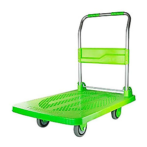 Generic Carts,Platform Trucks,Home Hand Trolley Folding Truck Cart Heavy Duty Flat Bed Transport Warehouse Office Garden 200Kg-300Kg/a