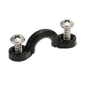 Docooler 10pcs Nylon Bungee Deck Loops Tie Down Pad Eye with 20 Screws for Boat Kayak Deck Rigging Kit