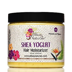 Alikay Naturals Shea Yogurt Hair Moisturizer Natural Raw Shea Butter, Argan & Coconut Oil 8 Ounce