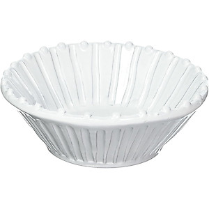 Vietri Incanto Stripe Soup/Cereal Bowl, 7" D Earthenware Kitchen & Dining Deep Noodle/Oatmeal Dish
