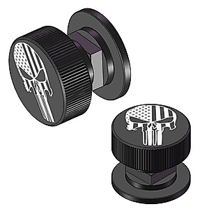 Welding Hood Helmet Pipeliner Fasteners -1Pair USA Flag Black Pattern Aluminum Helmet Pipeliner Headgear Replacement Parts Accessories Screws Flip Hood, Anti-Rust