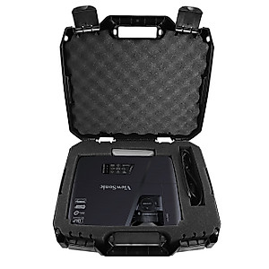 Casematix Customizable Projector Case Compatible with ViewSonic Projectors Pa503s , Pa503w , Pa503x , Pjd7828hdl and Accessories