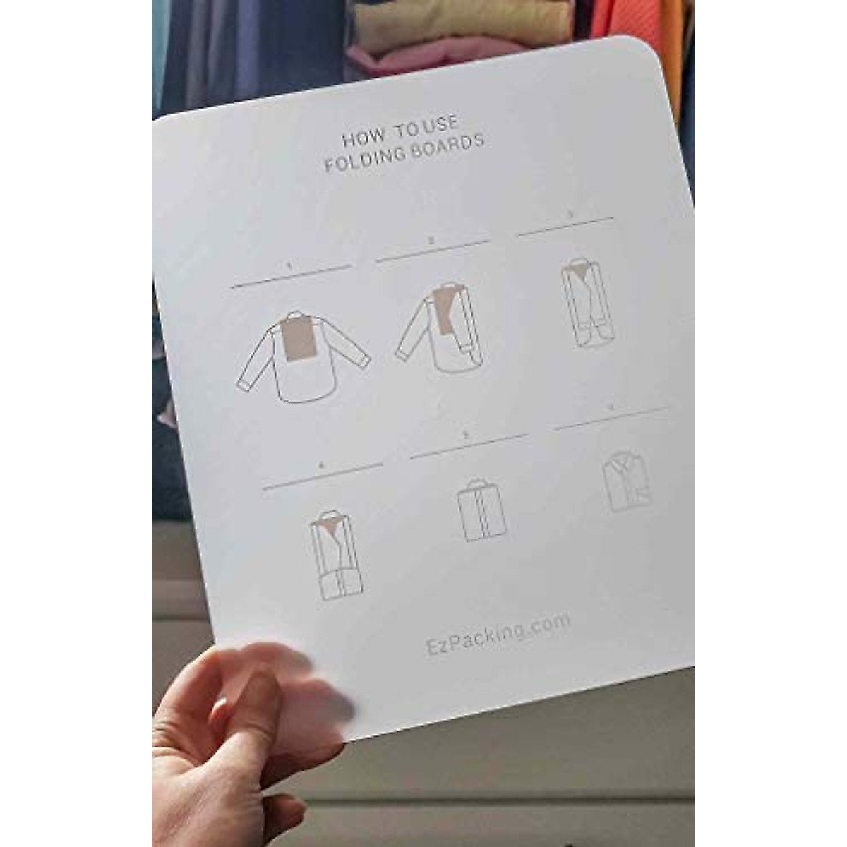Laundry Folding Boards for Clothing & Garments Set of 3 / For Adults & Kids/Perfect for T-Shirts, Dress Shirts & Sweaters/Folding Helper Tool in Small, Medium & Large/For Travel, Home or Retail