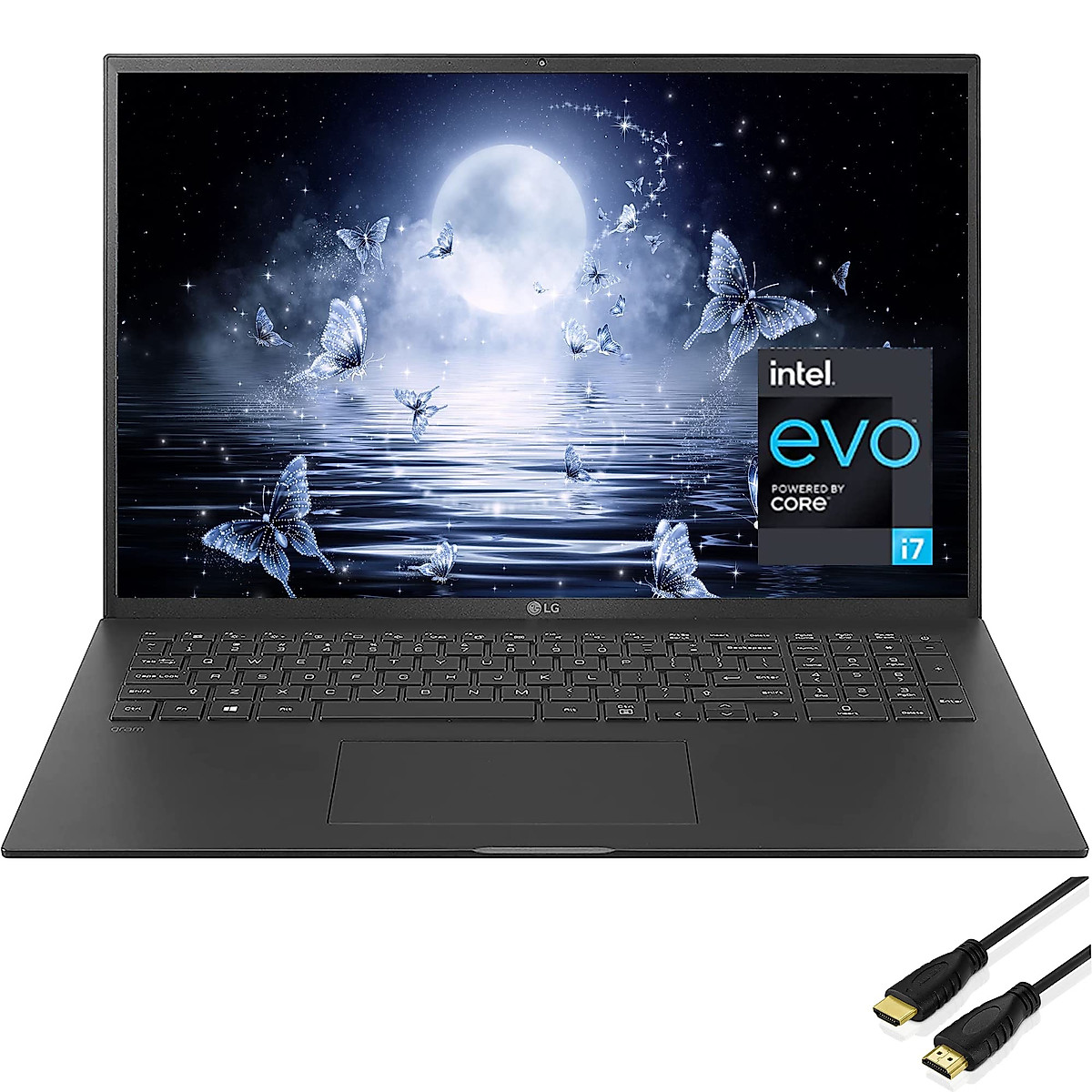 LG Gram 17 Ultra-Lightweight Laptop, 17.3inch IPS WQXGA (2560 x 1600) 16:10 Display, Intel Evo Platform 12th Gen Intel i7-1260P, 2X Thunderbolt4, WiFi 6E, FHD Webcam, Win11 Home(16GB|2TB SSD)