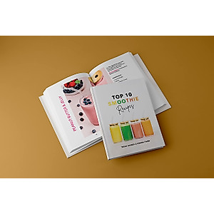 OMINA - 6-Pack Glass Cups of 16oz, Set with Lids & Straws, Beer Can Tumbler with Reusable Accessories and a Recipe e-Book