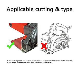45 Degree Ceramic Tile, Aluminum Alloy Chamfer Frame Chamfering Cutter Multifunction Guide Angle Metal Corner Cutting Helper Tool Desktop Stone Machine for Floor Ceiling Table Saw Anti Sliding Tiles
