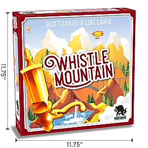 Whistle Mountain, Strategic Board Game, Tile Laying, Worker Placement Game Fun Game for Adults