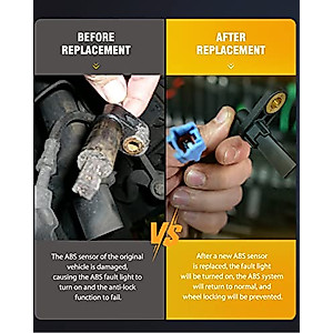 OCPTY ABS Sensor, Front Left Right Wheel Speed Sensors Fit for 2005 2006 2007 2008 2009 2010 for Ford F-250 Super Duty,2005 2006 2007 2008 2009 2010 for Ford F-350 Super Duty ALS505 Pack of 2