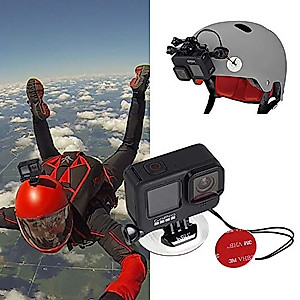 HSU Surf Mounts and Accessories for Ski, Snorkeling, Surfing, Wakeboarding Fitting GoPro Hero 11,10,9,8,7, 6,5,4,3,2, Session, Black, Silver, AKASO Campark, and Other Action Cameras (Surfing Kit)