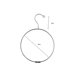 Organize It All Belt/Scarf Ring Hanger, Closet Storage, Rubber Coated Opening, Free Spinning