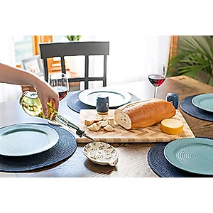 Nat & Jules Dainty Floral White 6 x 4 Glossy Ceramic Oval Countertop Spoon Rest