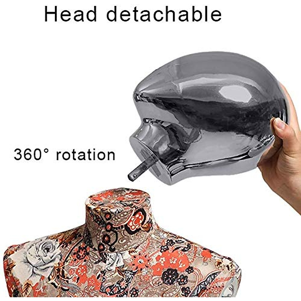 Mannequin Dress Form Torso Mannequin Torso Female Tailors Dummy Mannequin Dressmakers Dummies Fashion Students Display Bust Adjustable for Apparel Jewelry Display Stand (