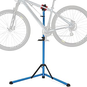 yoyomax Bike Repair Stand-Bike Repair Stand, bike stand repair w/Welded Clamp Head, Max 55 lb, Quick Release Devices, Ideal for two driven bicycles, fat bikes, e-bikes , Blue
