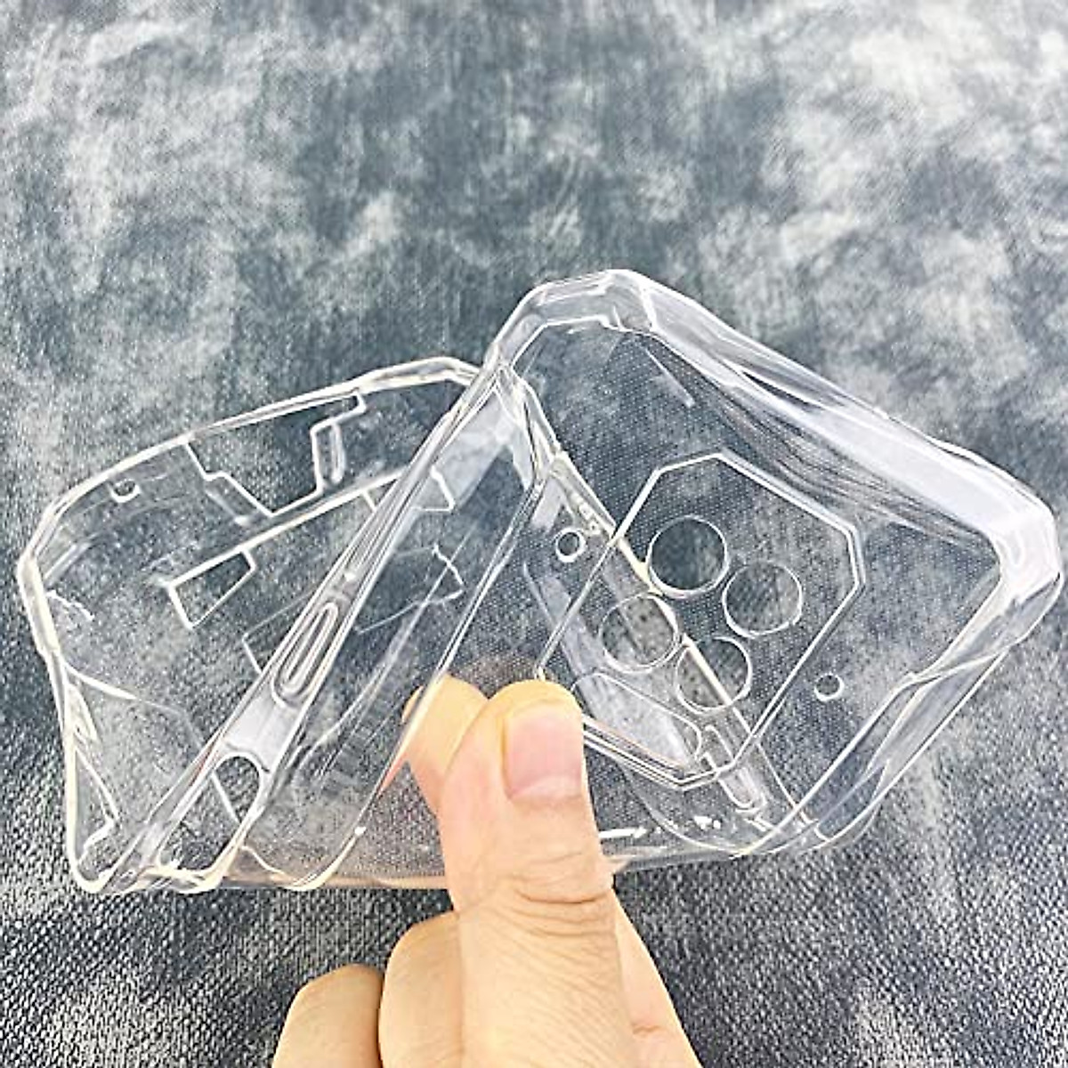 Ytaland for DOOGEE S86 / DOOGEE S86 Pro Case, with 2 x Tempered Glass Screen Protector. (3 in 1) Crystal Clear Silicone Shockproof TPU Bumper Protective Phone Case Cover