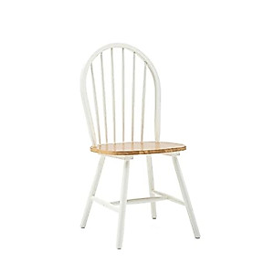 Boraam Farmhouse Dining Chairs, Set of 2 - White/Natural