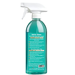 Interior Cleaner, Carpet Cleaner, Seat Cleaner, Fabric Cleaner, 16.9 Fl oz. Cleans Carpets, Seats, Leather, Upholstery and Vinyl, Aircraft Quality for your Car Boat RV Meets Boeing and Airbus Specs