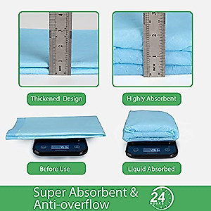 Deep Dear Pet Training and Puppy Pads 24"x24", Regular Super Absorbent Pee Pads for Dogs, Leak-Proof Potty Training Pads for Puppies, Cats, Rabbits, Disposable Pet Pads for Housetraining 75-Count