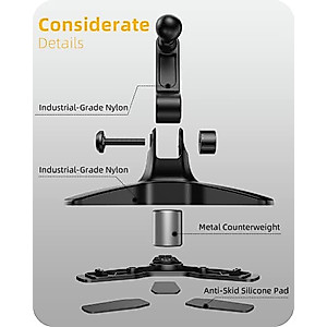 Cell Phone Stand for Desk, Adjustable Desk Phone Stand, Thick Case Friendly Cell Phone Holder Desk, Heavy Duty Phone Stand for Recording Office Home, Compatible with iPhone 14 13 12 11, Galaxy s20