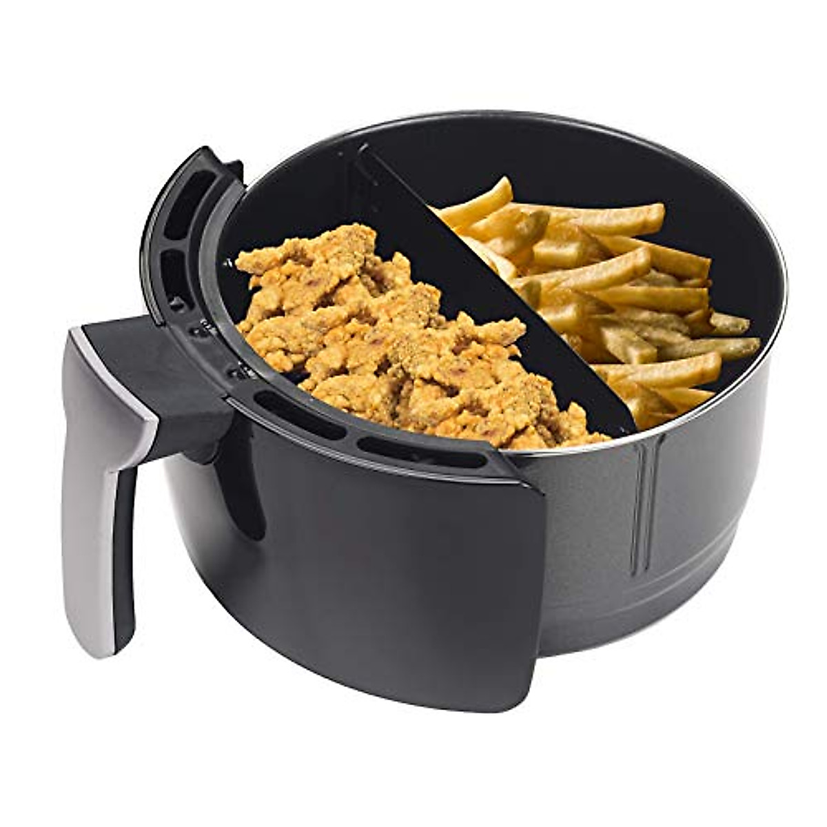 GoWISE USA 5-Quart Air Fryer with 8 Cook Presets + Recipe Book, Black, 5.0-Qt