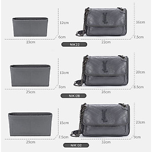 Lckaey bag organizer for niki 22 28 32 Vagabond Bag loulou bag organizer 2043beige-S