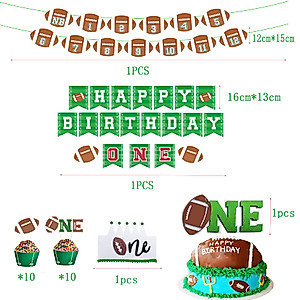 1st Year Down Football Birthday Decorations,1st Birthday Football Decorations For Boys,1st Down Football Birthday Decorations,1st Down Football Banner,1st Year Down Football Party Decorations