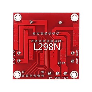 AEDIKO 4pcs L298N Motor Drive Controller Board Module Dual H Bridge DC Stepper with Jumper Wires M/F M/M F/F for DIY Electric Projects, Smart Car Robot