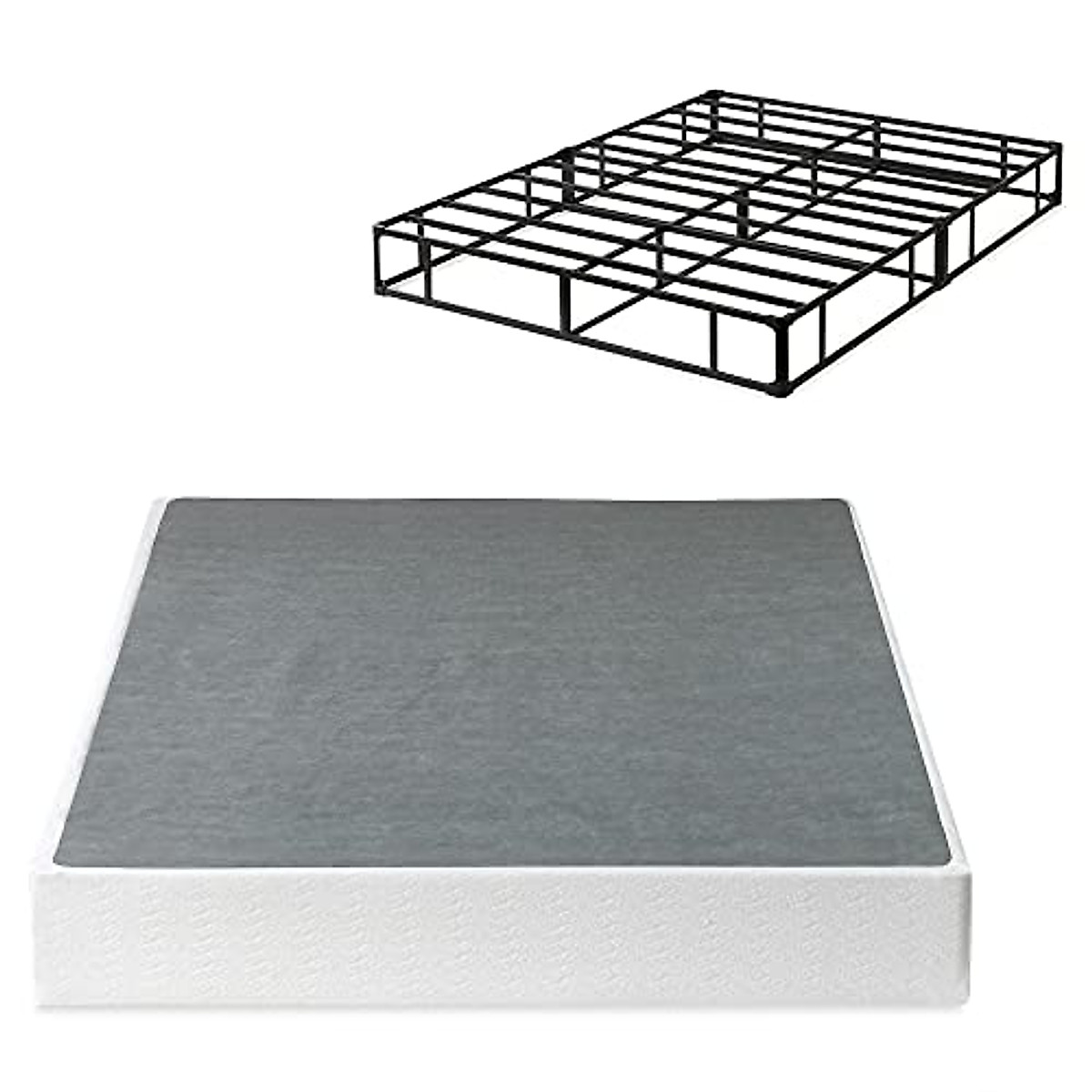 ZINUS 9 Inch Metal Smart Box Spring with Quick Assembly, Mattress Foundation, Strong Metal Frame, Easy Assembly, Queen