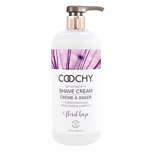 Coochy Intimate Shaving Cream for Women Sensitive Skin, Shave Conditioner & Moisturizer for Face & Body, Shave Cream, Anti-Bump, Floral Haze, 32 oz