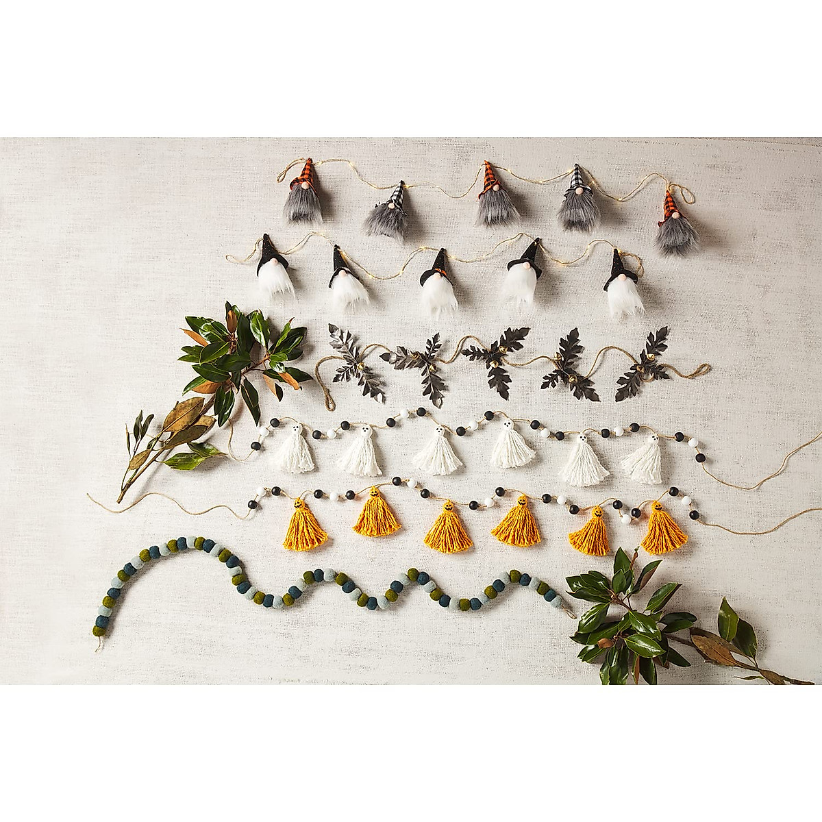 Mud Pie Halloween Tassel Garland, Pumpkin