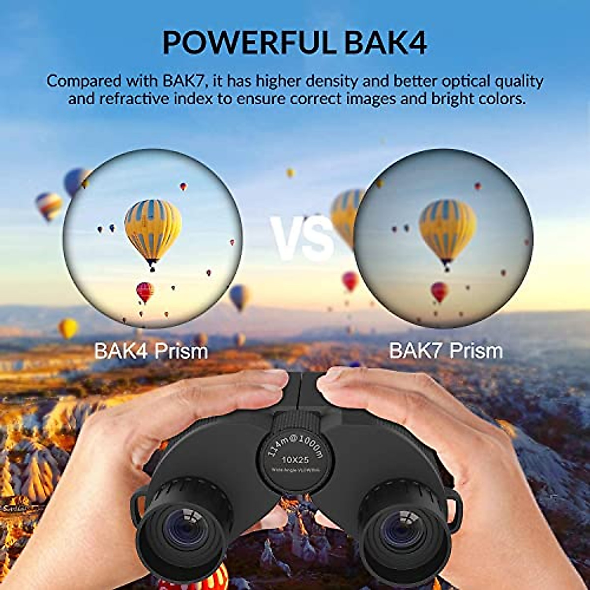 Binoculars for Kids and Adults, 10x25 Compact Binoculars Lightweight with Low Light Night Vision, Small High Powered for Bird Watching Hunting Travel Sightseeing Outdoor Sports and Concert…